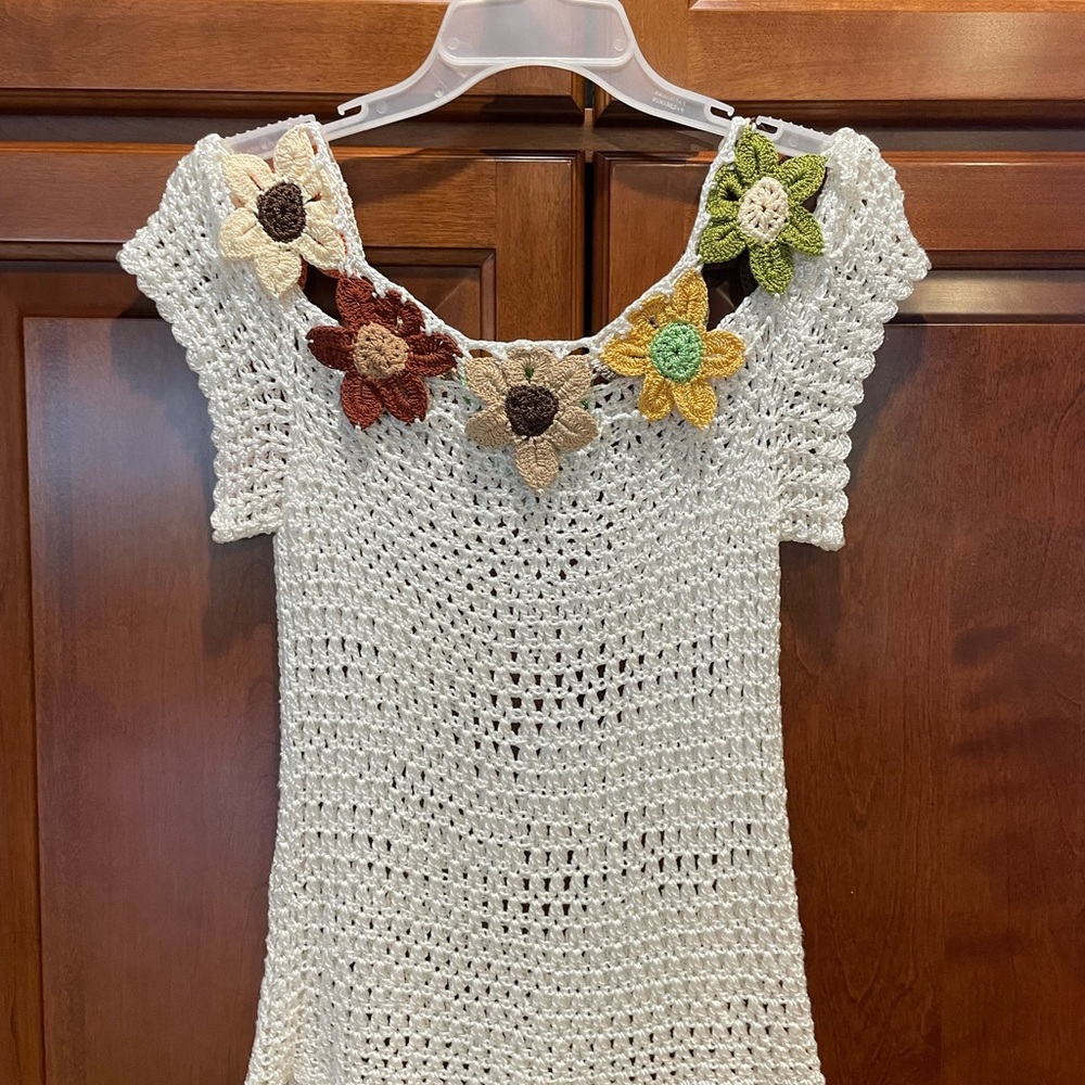 Beautiful Vintage Brazilian Crochet Blouse, All Handm… - Gem